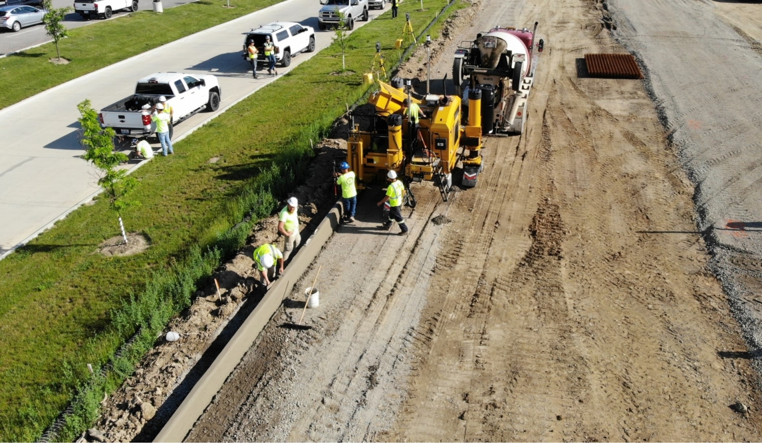 Slip-Form Curb & Gutter | Tri Mor Road Builders